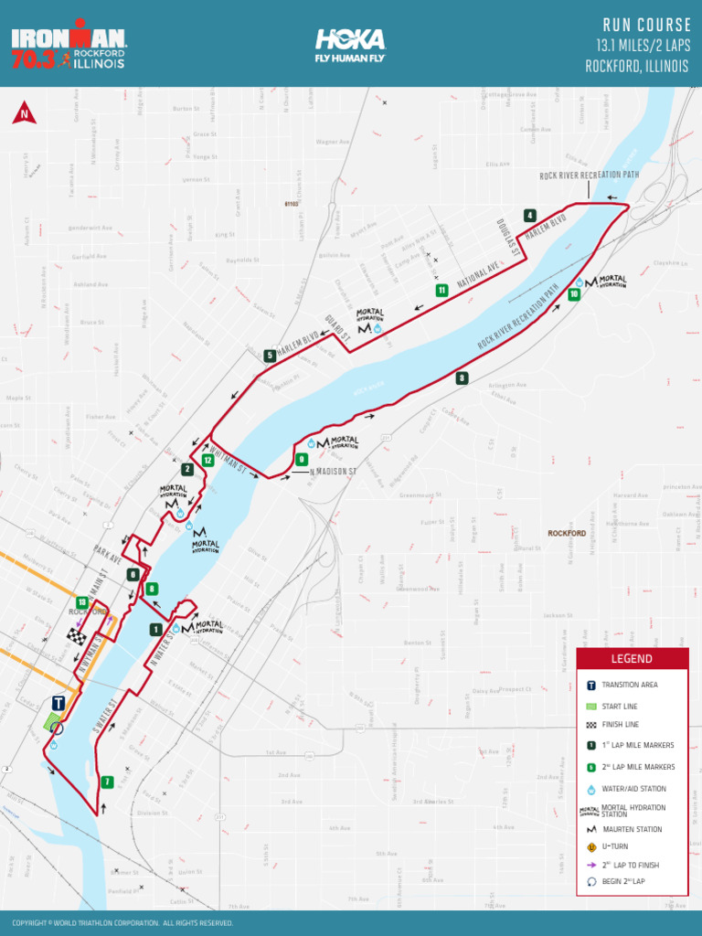 IRONMAN Rockford Run Course | PDF