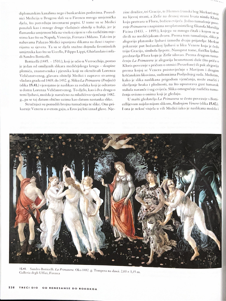 Sandro Botticeli Proljece | PDF