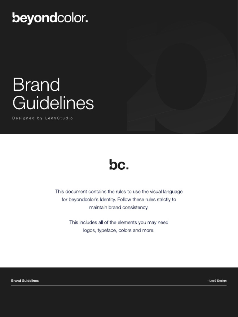 BeyondColor Brand Guidelines and Identity | PDF | Brand | Graphic Design