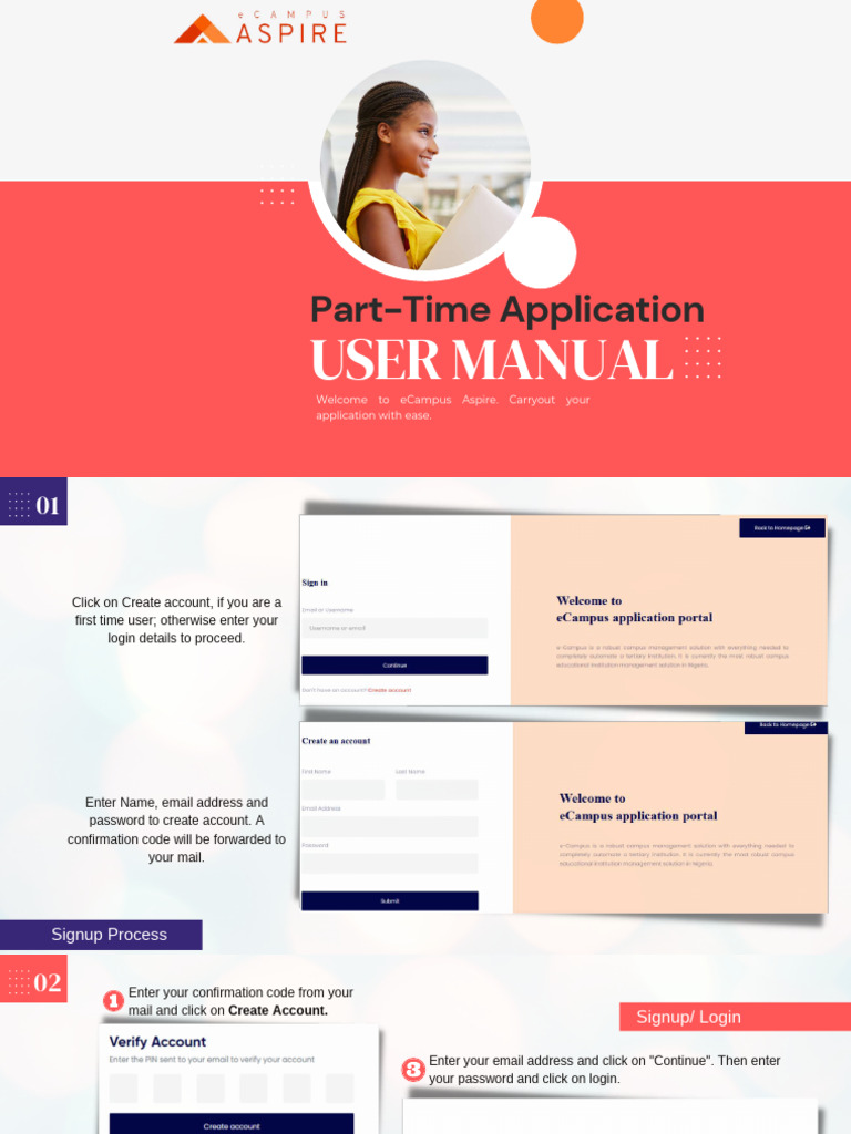 Part-Time Application User Manual | PDF | Password | World Wide Web
