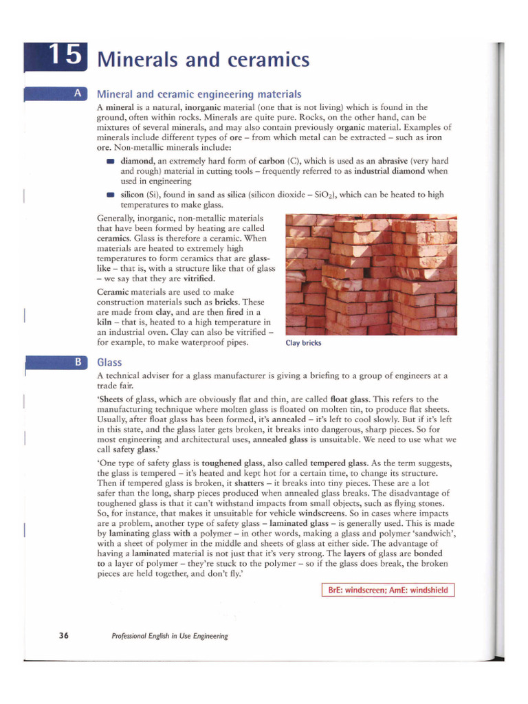 15 - Minerals and Ceramics | PDF