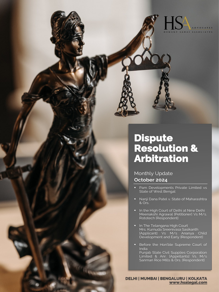 HSA Dispute Resolution Arbitration Newsletter October 2024 | PDF | Arbitration | Supreme Court ...