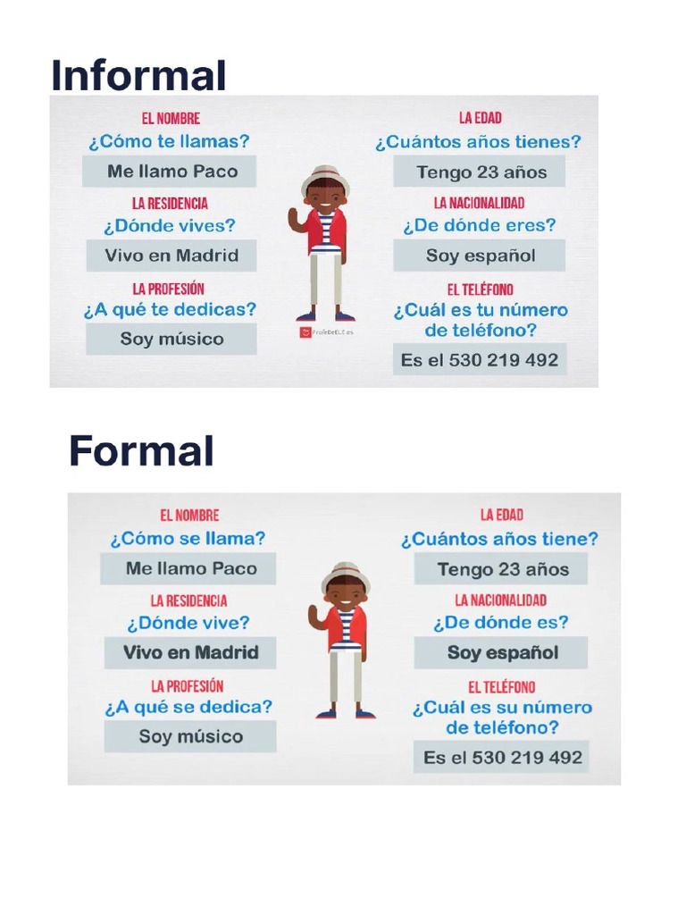 Dar y Pedir Información Personal | PDF