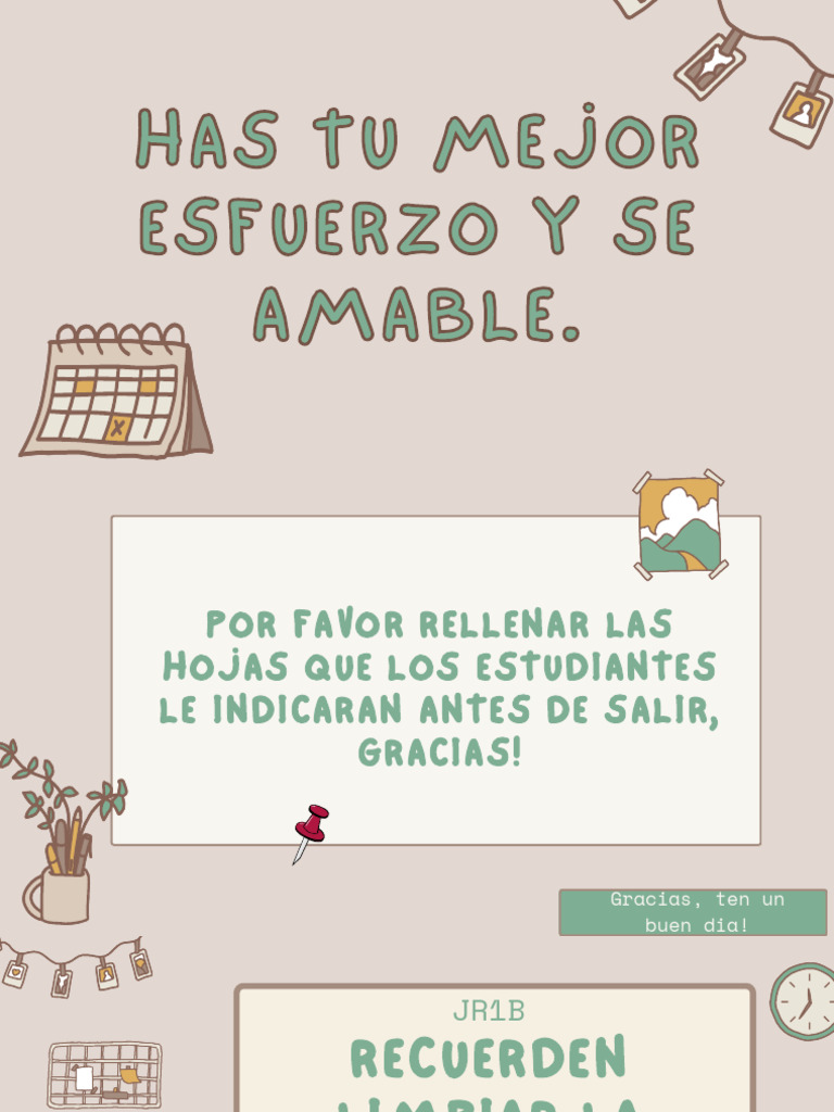 Gracias, Ten Un Buen Dia! | PDF