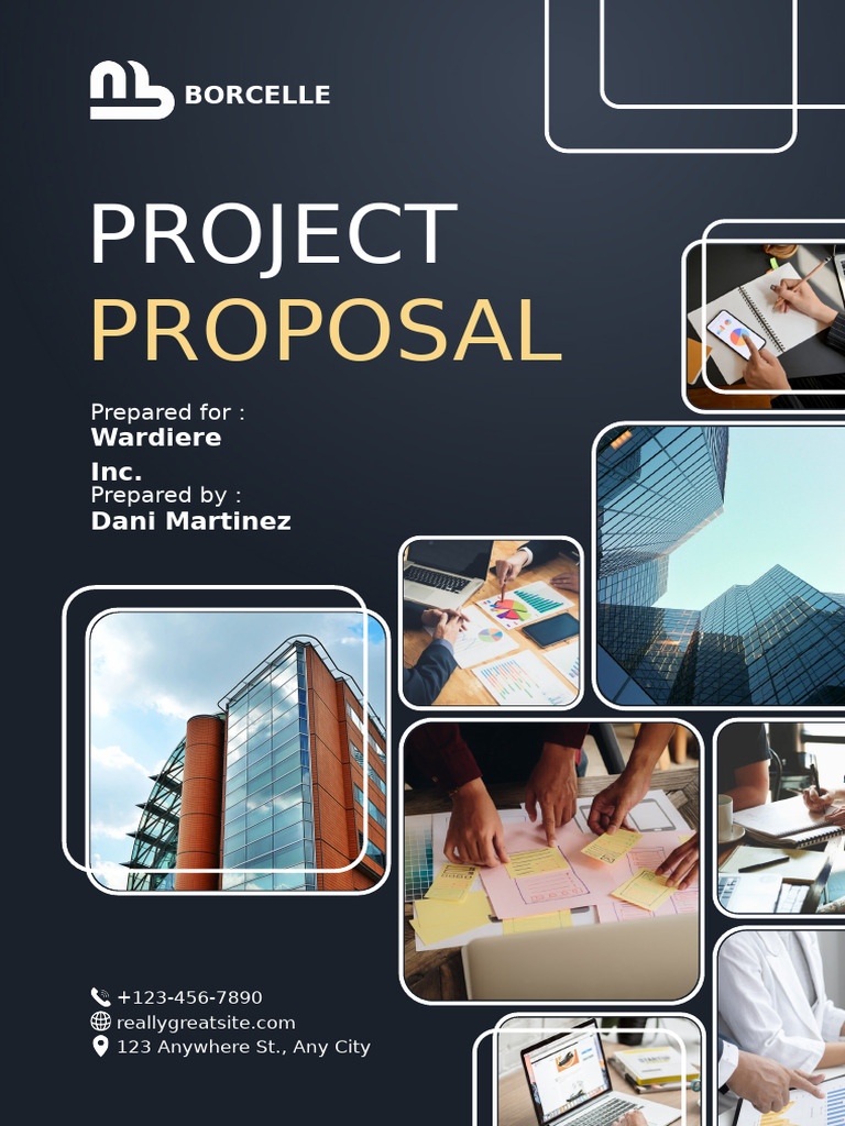Black Modern Project Proposal Cover A4 Document - 20250526 - 165417 - 0000 | PDF