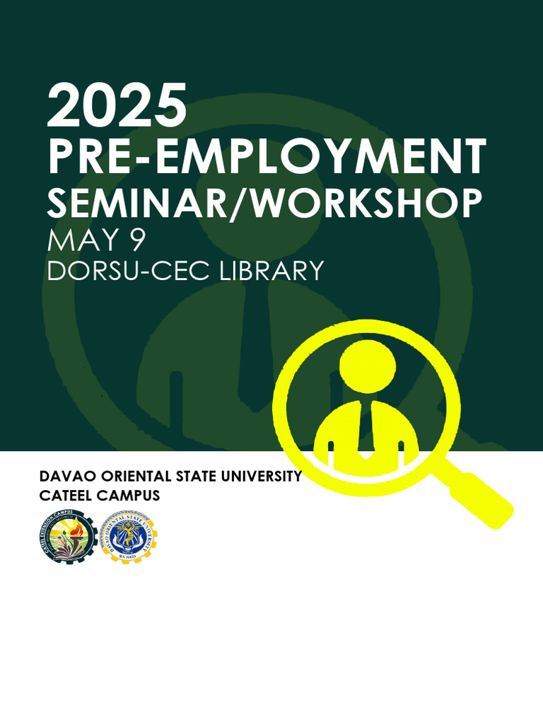 PRE EMPLOYMENT 2025 Modified | PDF