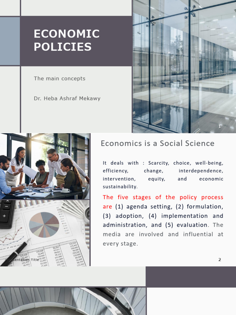Economic Policies - The Concepts | PDF | Economics | Policy