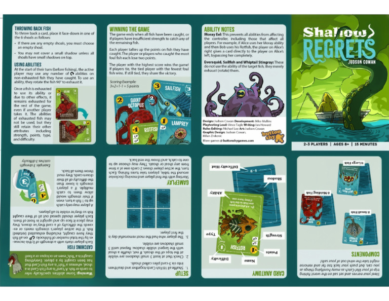 Shallow Regrets Rules (Color) | PDF