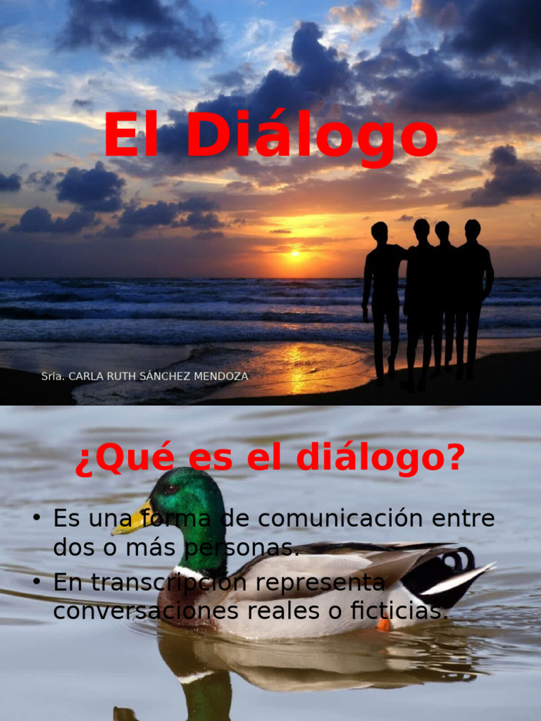 El Dialogo | PDF | Narración | Puntuación