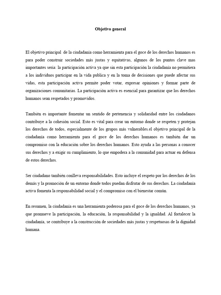 ¿Que Es Ser Un Buen Ciudadano Seminario 2025 | PDF | Participación ...