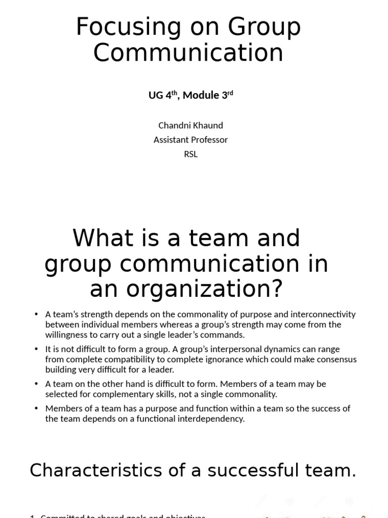 Focusing On Group Communication 3 Ug 4th | PDF | Communication ...