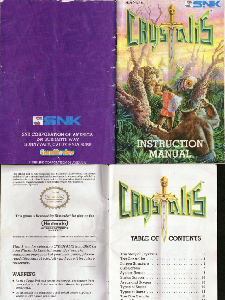 Crystalis Game Manual | PDF