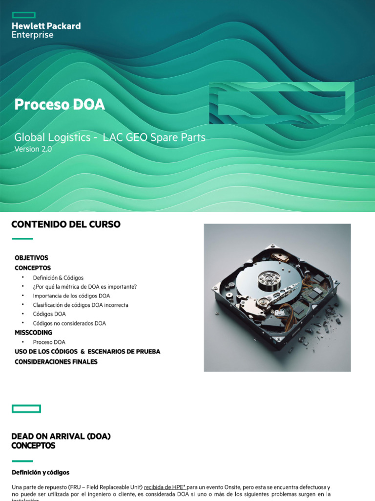 Proceso DOA en Español v3.0pptx | PDF