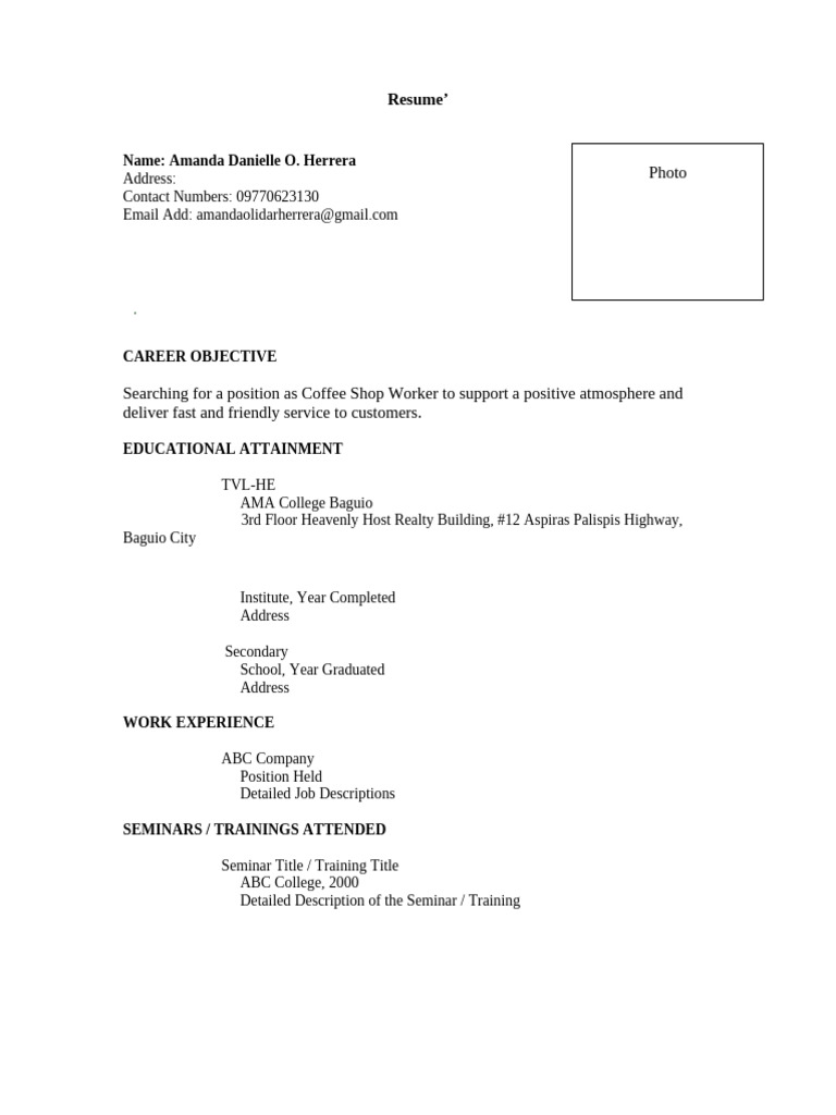 SHS Curriculum Vitae | PDF