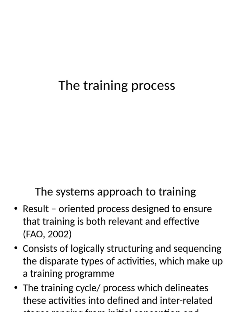 Effective Training Process Overview | PDF | Performance Appraisal ...