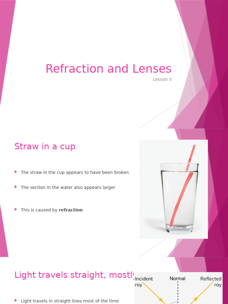 Refraction and Lenses | PDF | Refraction | Light