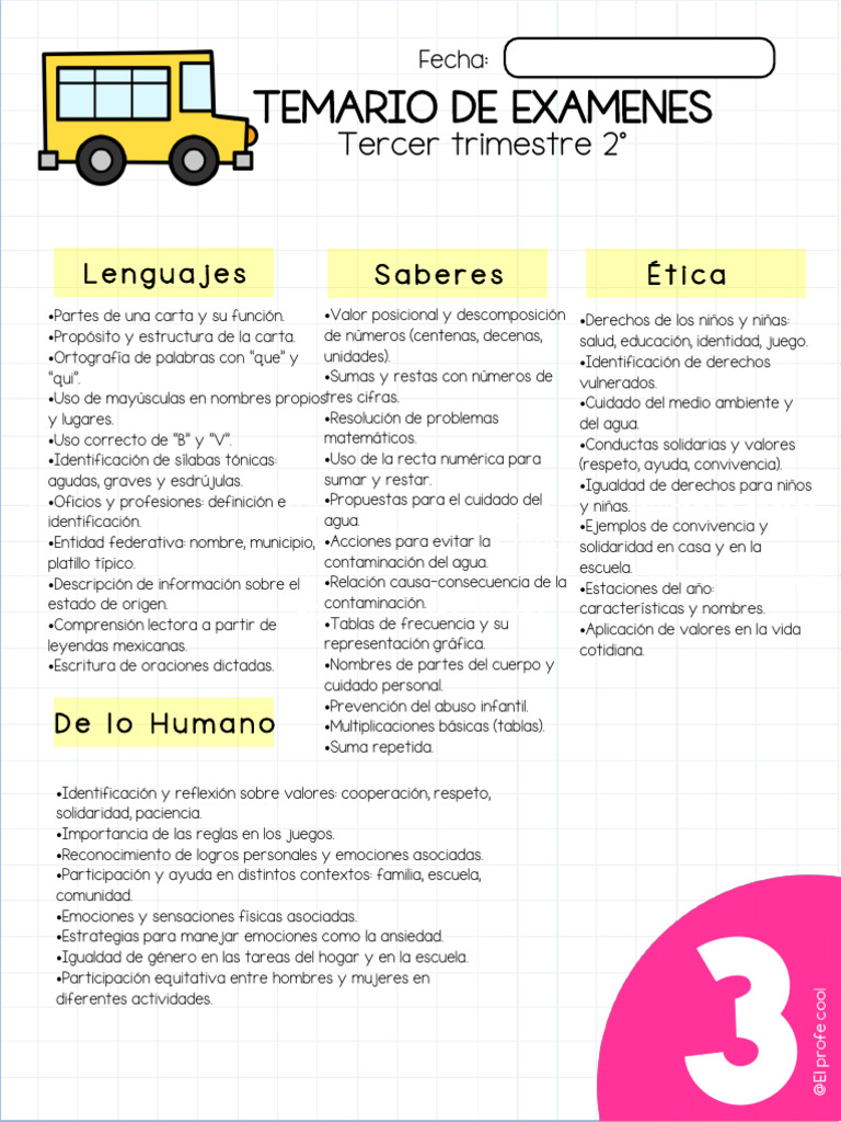 21.2 Temario Tercer Trimestre Segundo Grado - PDF Versión 1 | PDF | Las emociones