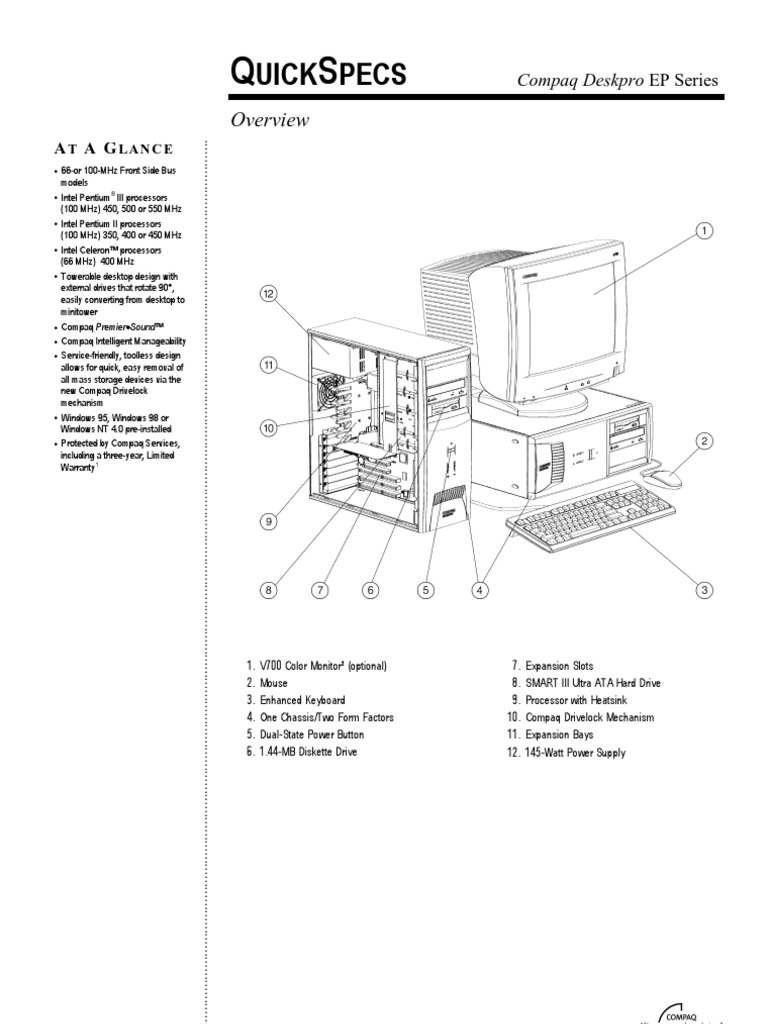 Compaq EP | PDF | Computer Engineering | Computer Hardware