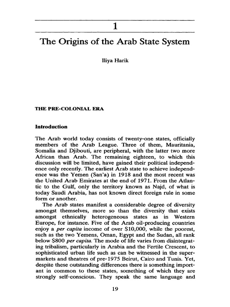 The Origins of The Arab State System - 25!06!16!15!54 - 35 | PDF | Arab ...