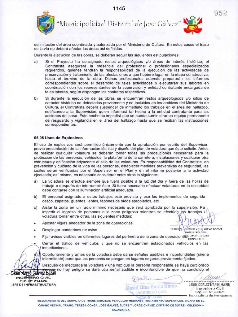 Uso de Explo. | PDF | Entorno natural | Seguridad y salud ocupacional