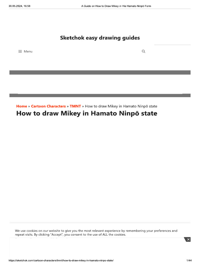How To Draw Mikey (From RotTMNT) | PDF