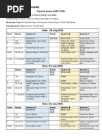 Pupil Prelim Timetable 2025 Final | PDF