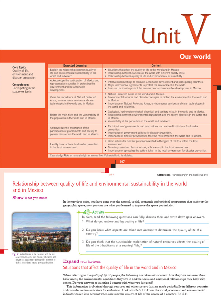 Geo Book Unit 5 | PDF | Sustainability | Sustainable Development