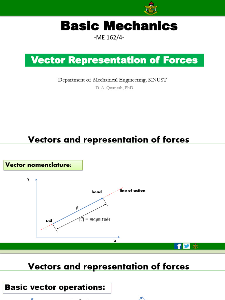 Vector Representation of Forces - v02 | PDF | Euclidean Vector ...