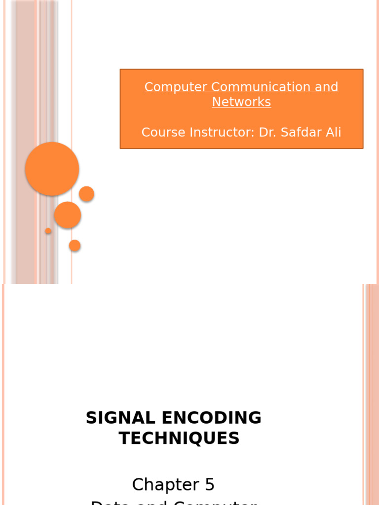 13 SIGNAL ENCODING TECHNIQUES 02052025 124926pm | PDF | Modulation | Digital Signal