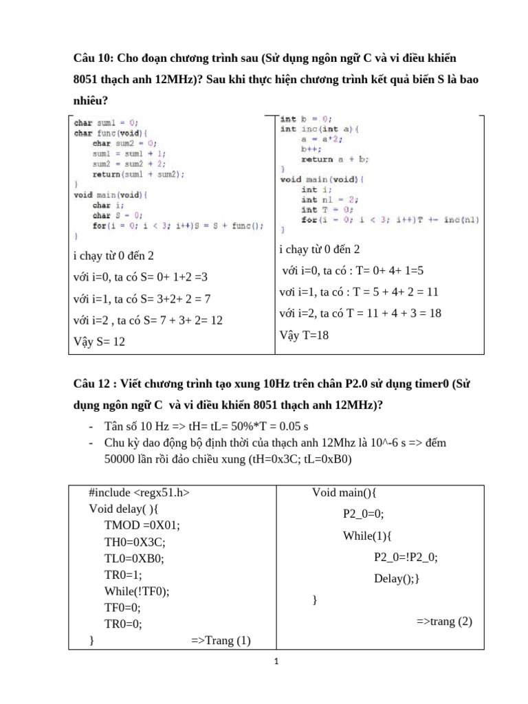 Đề cương LTN | PDF