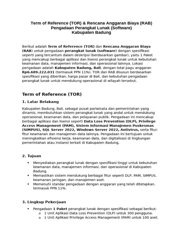 Tor N Rab Server Badung (Final) | PDF