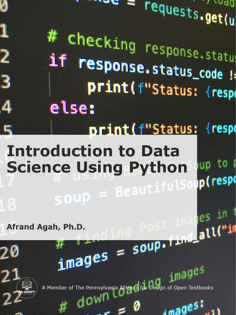 Introduction To Data-Science by Afrand Agah | PDF | String (Computer Science) | Integer ...