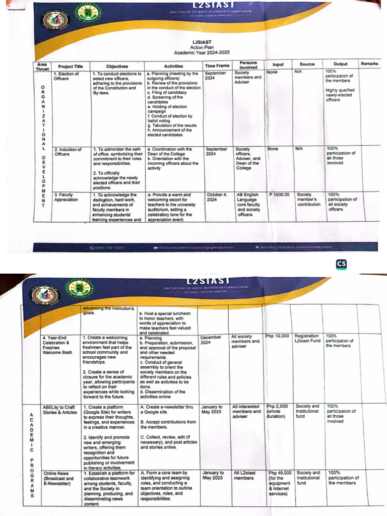 Action Plan 2024 2025 | PDF