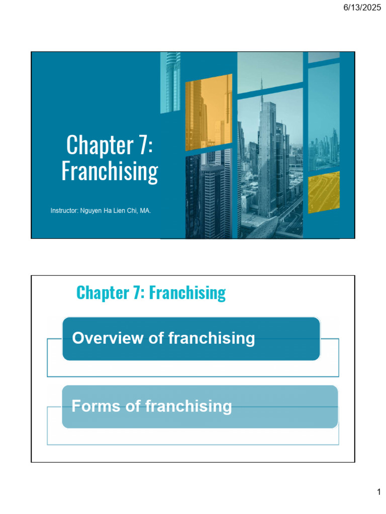 Brand Management - Chapter 7 Final | PDF | Franchising | Economies