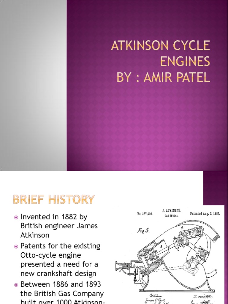 Atkinson Cycle Engine Overview | PDF | Science & Mathematics