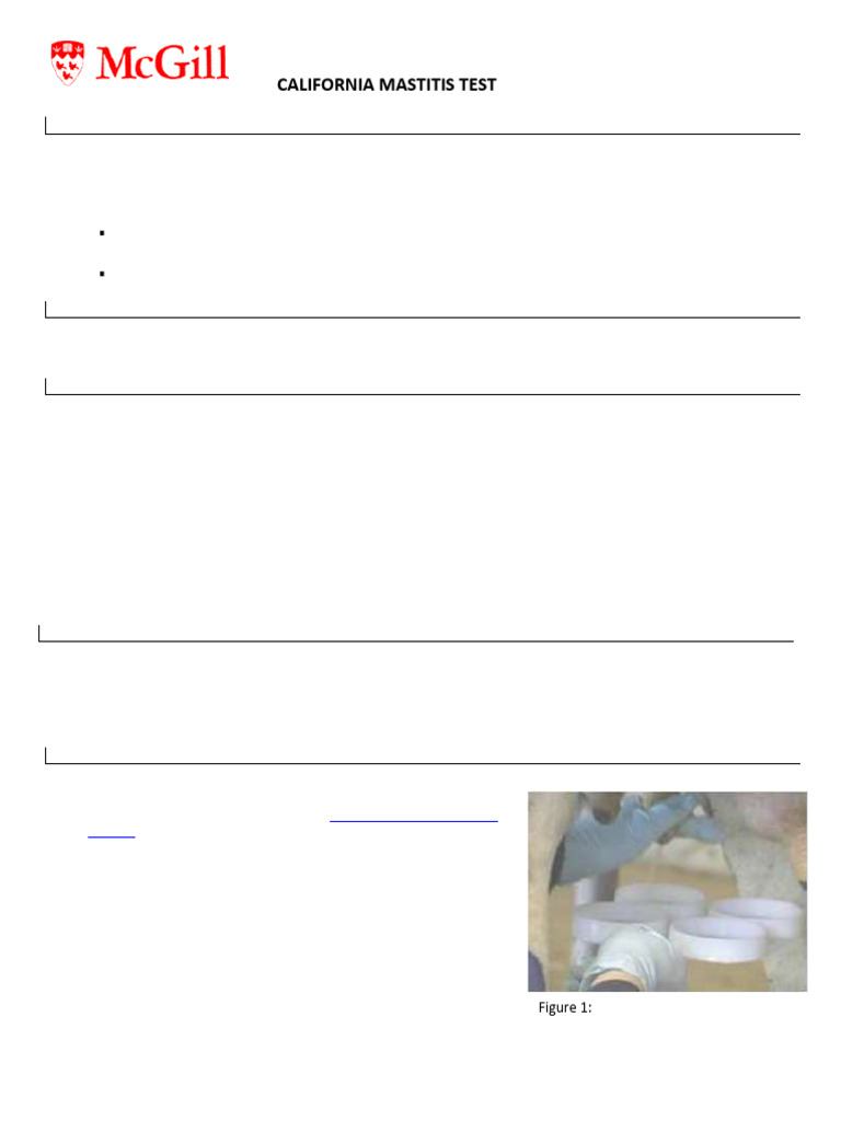 Dc-617 Calilfornia Mastitis Test CMT | PDF | Mammals | Dairy