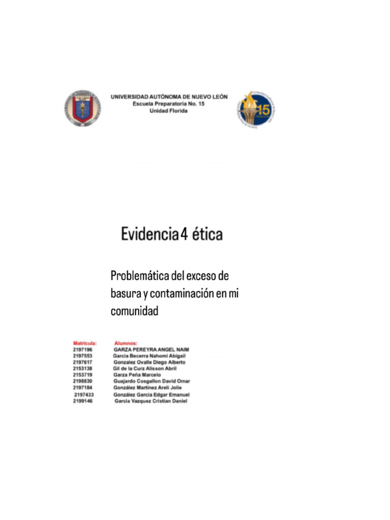 Ev 4 Etica | PDF | Residuos | Reciclaje