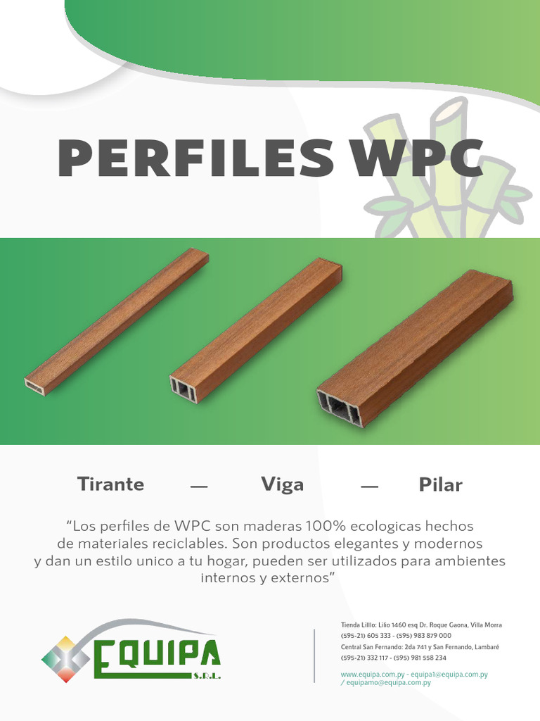 Folleto Perfiles WPC | PDF