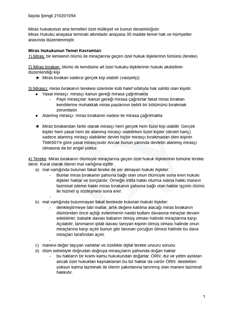 Miras Notumm - Ilayda Şengil-1 | PDF