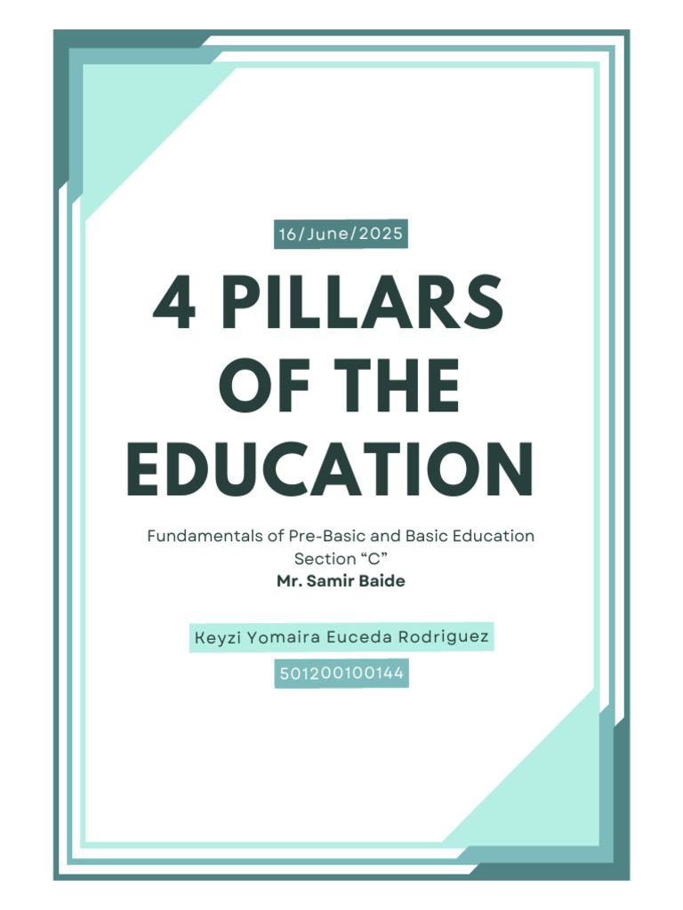Four Pillars of Education Explained | PDF | Knowledge | Liberal Arts ...