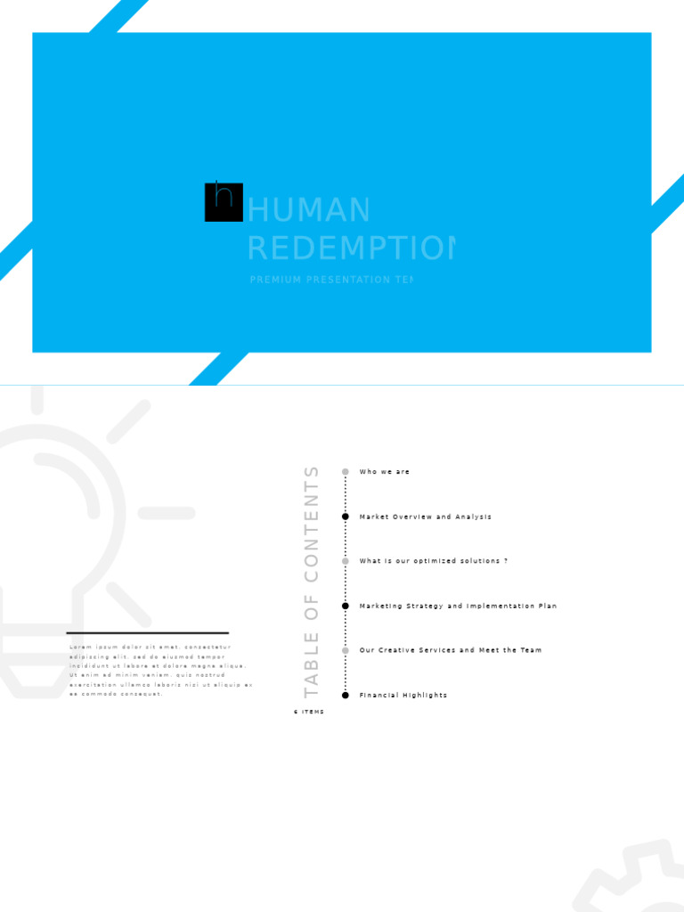 01 HUMAN Redemption PowerPoint | PDF