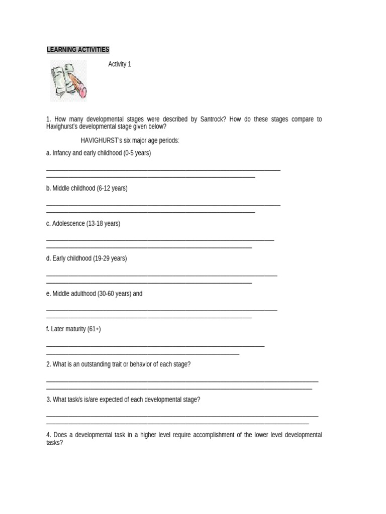 Module 2 Learning Activities Unit 2 | PDF | Adolescence | Infants