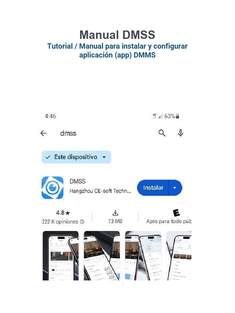 Manual DMSS APK Y SmartPss Dahua PC | PDF | Ios | Aplicación movil