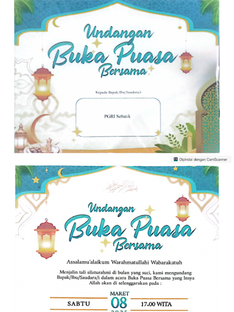 Undangan Bukber | PDF