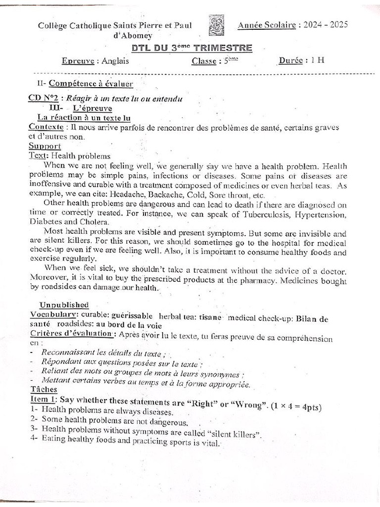 5è DTL Du 3è Trim Sts PP 24-25 | PDF