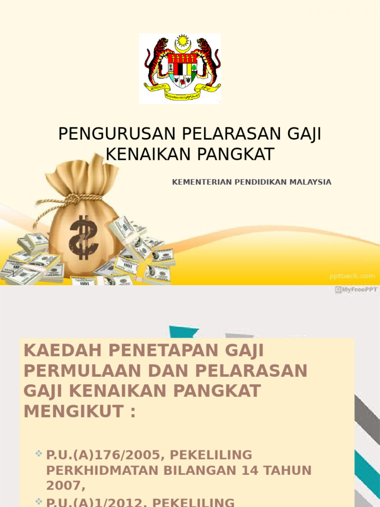 Slaid Taklimat Pelarasan Gaji Dengan BPSM (Slot 3) | PDF