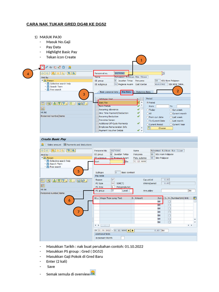 Cara Tukar Gred Dg48 Ke Dg52 | PDF