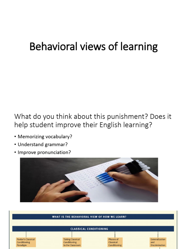 Behavioral Views of Learning | PDF | Reinforcement | Learning
