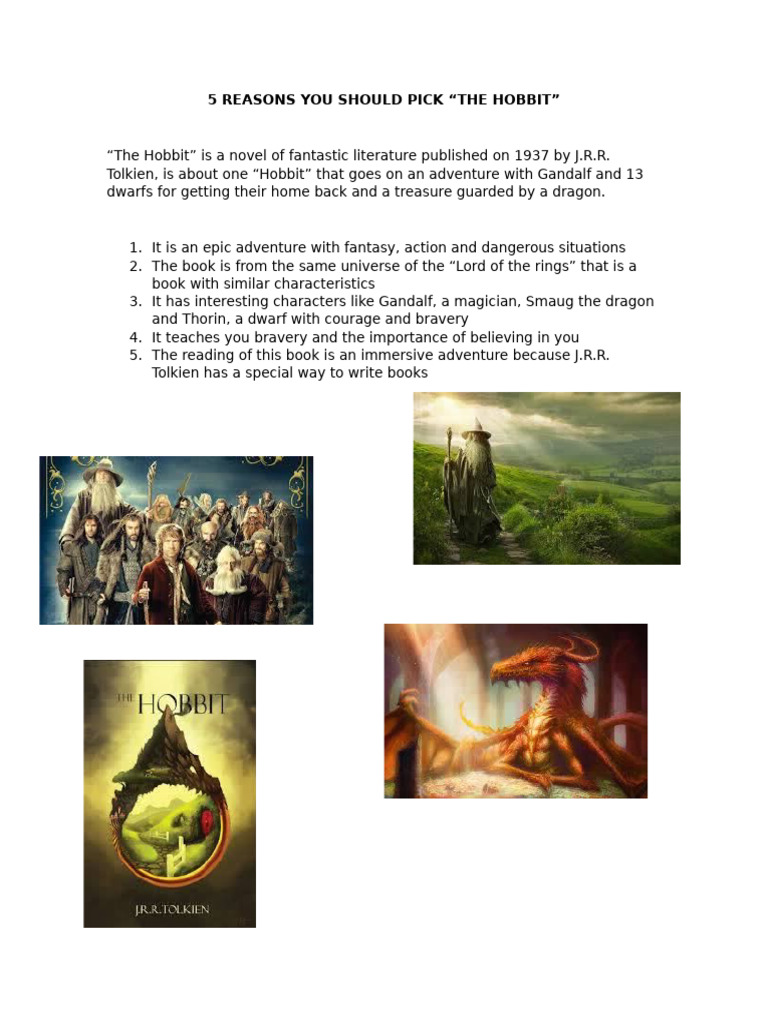 5 Reasons You Should Pick The Hobbit | PDF