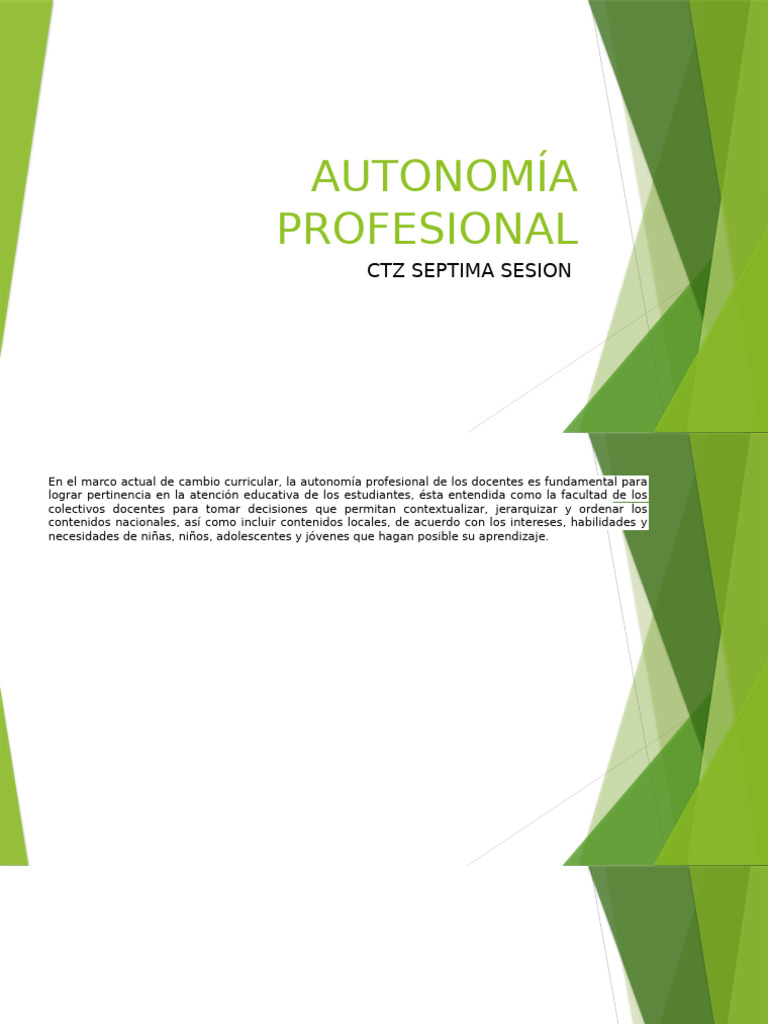 Autonomía Profesional | PDF | Enseñando | Pedagogía
